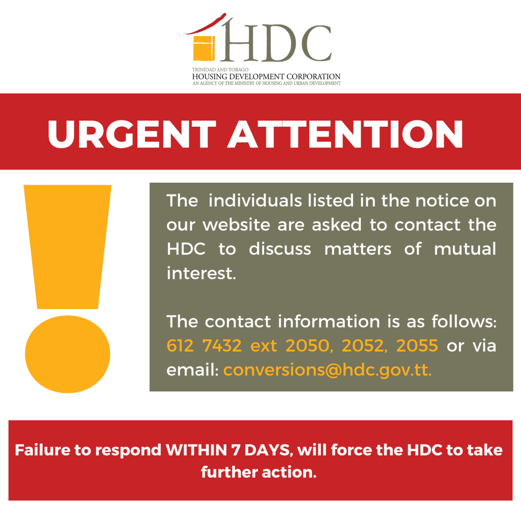 HDC | URGENT ATTENTION - HDC